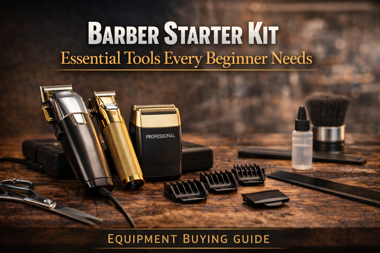 Barber Starter Kit | Essential Tools Every Beginner Needs – Best Barber ...