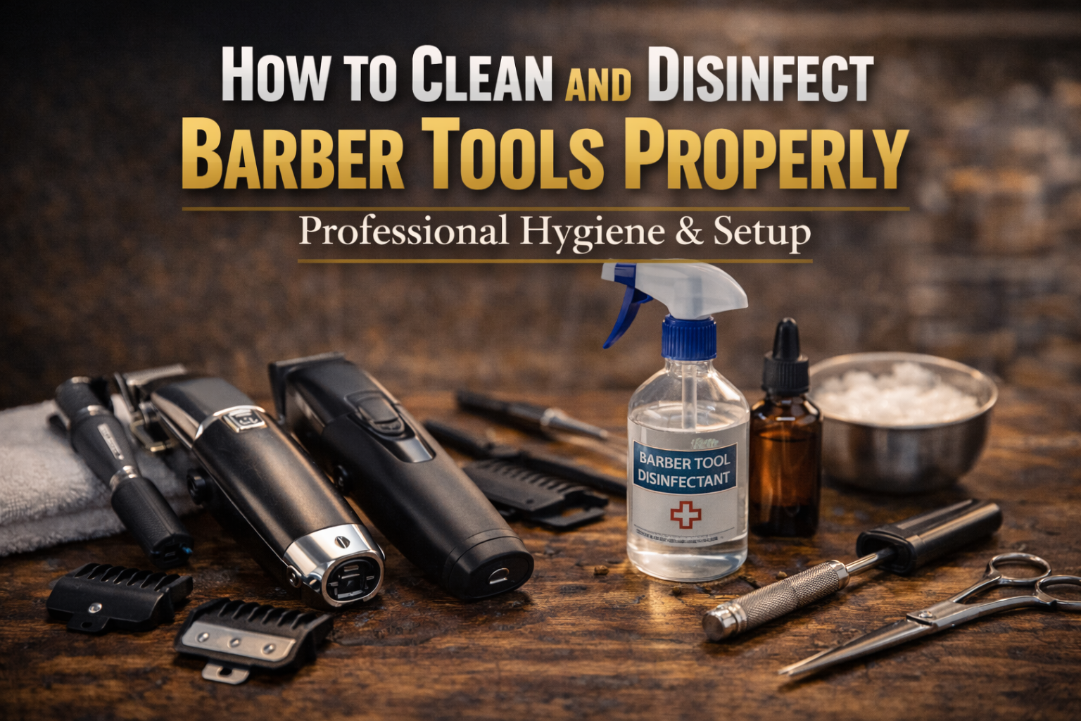 How to Clean and Disinfect Barber Tools Properly | Professional Guide ...